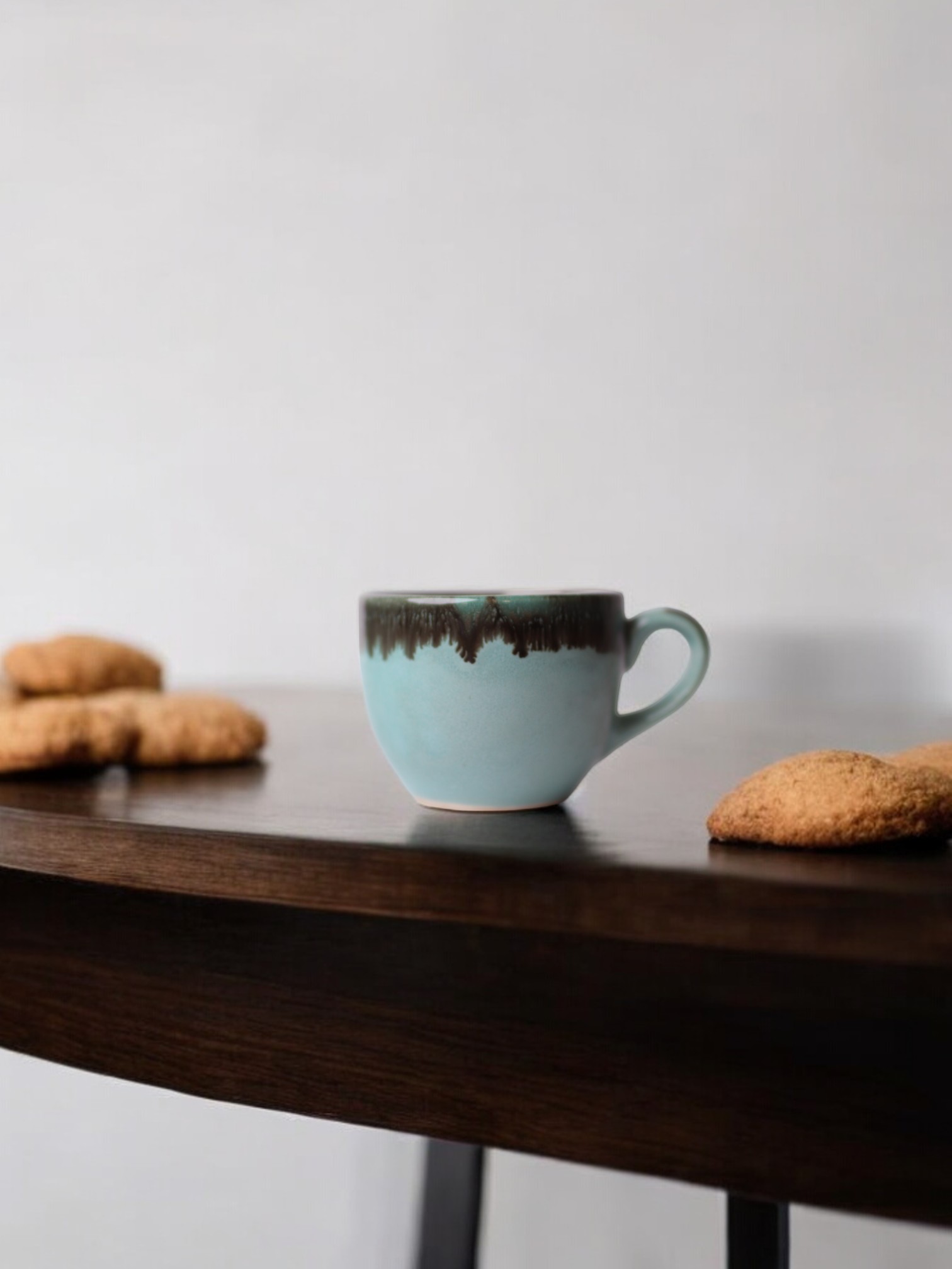Midnight Tide Cup Set of 6 Elegant Ceramic Drinkware for Home and Events