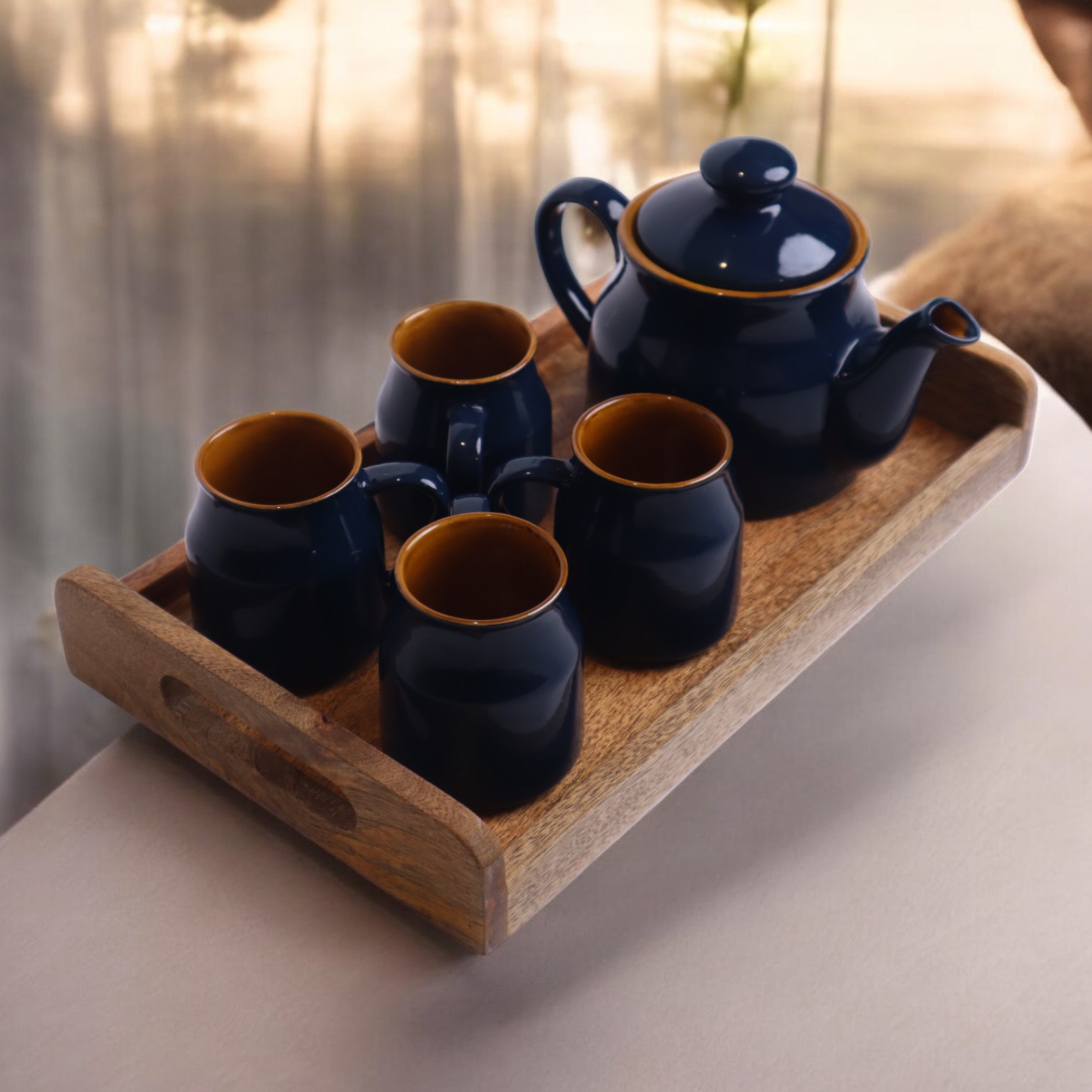 Midnight Serenity Tea Set Elegant Tea Collection for Relaxation